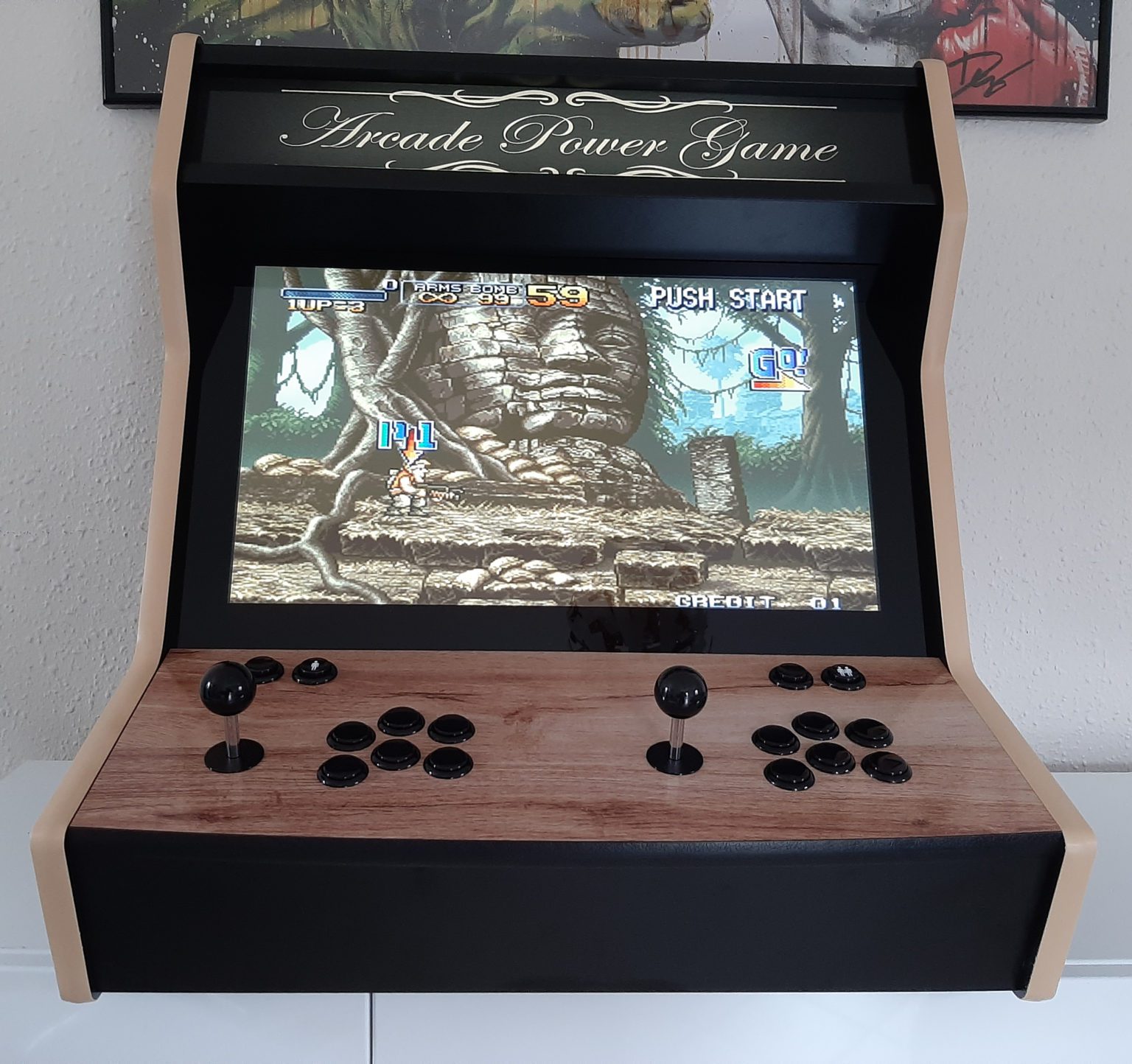 Bartop xxl raspberry pi 4 haut de gamme sur mesure | Arcade Power Game