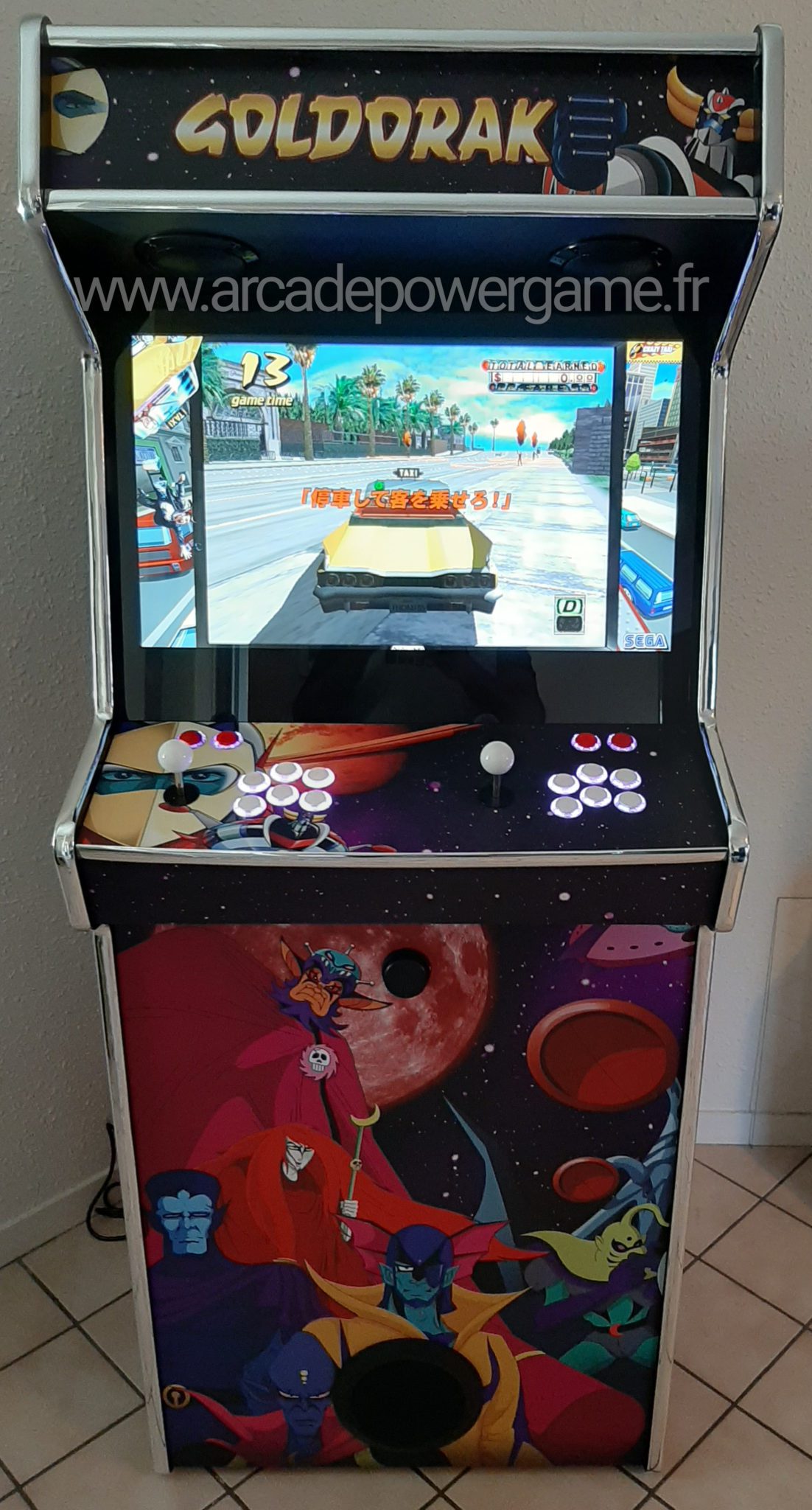 Borne arcade Goldorak | Raspberry Pi | Pandora's Box